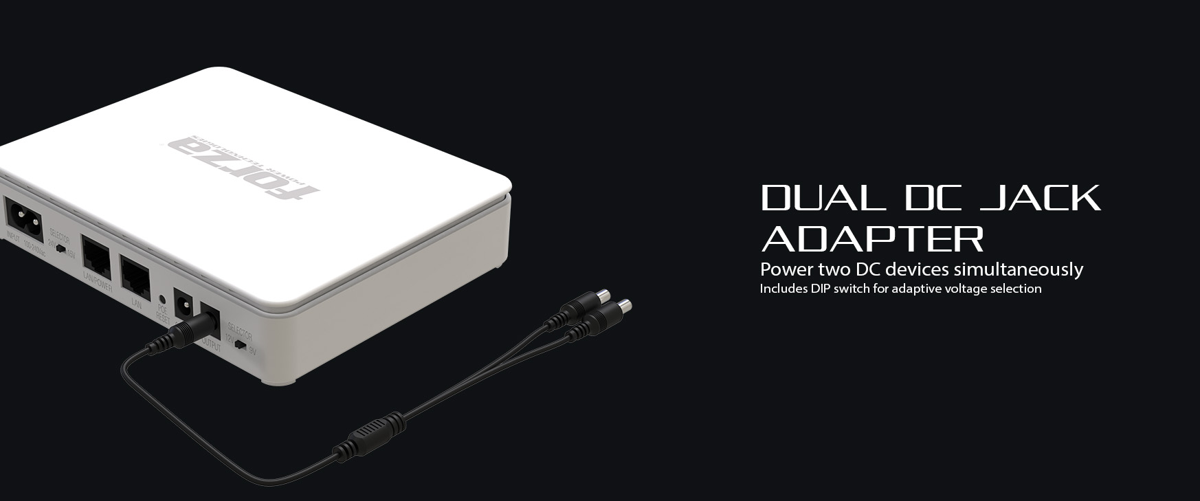 35W Lithium PoE UPS & USB-C power bank, 5/9/12/15/24VDC outputs| ForzaUPS