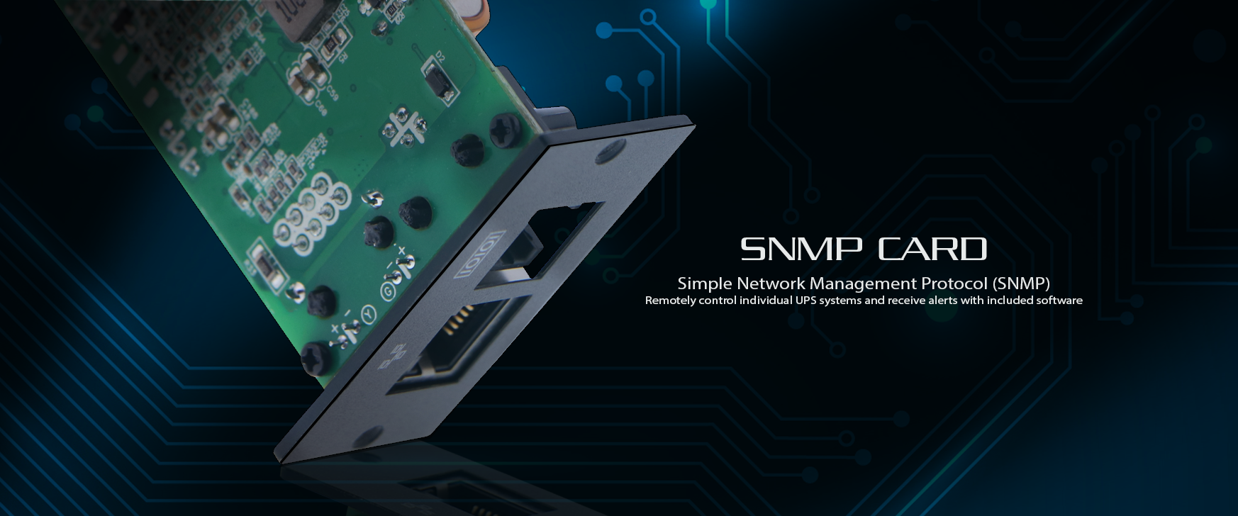 SNMP intelligent network card, remote management & monitoring