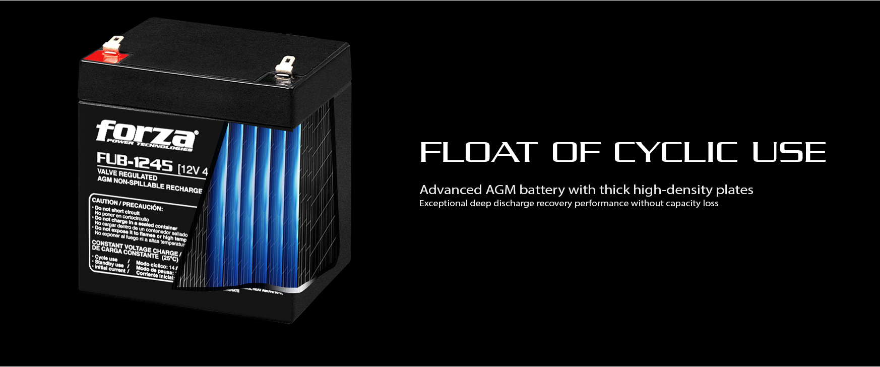 The best FORZA RECHARGEABLE BATTERY SEALED 12V/4.5AH | FUB-1245