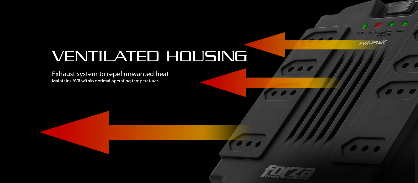 Automatic Voltage Regulator 1200VA/600W, 8 CEI 23-50 out-220V